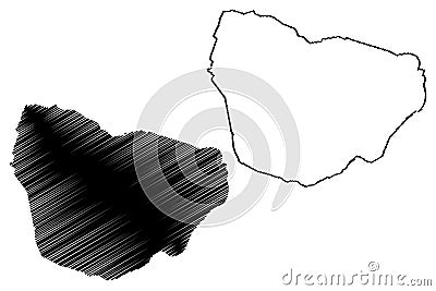 Bafoussam City Republic Of Cameroon, Mifi Department Map Vector ...