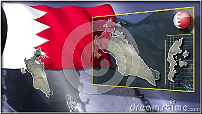 Bahrain Infographic Animation Map Stock Video - Video of archival ...