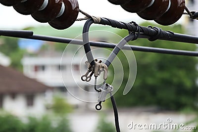 Bail Clamp For High Voltage Cable Quick Connection Installation Stock ...