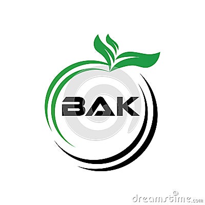 BAK Letter Logo Design. BAK Simple And Modern Monogram Logo. Abstract ...