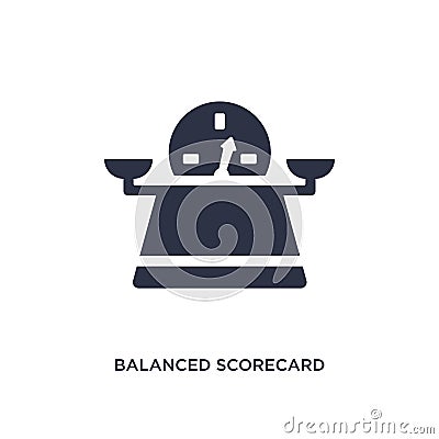 Balanced Scorecard Icon On White Background. Simple Element ...