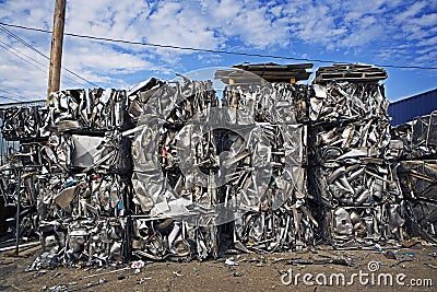 Baled Scrap Metal Stock Photos - Image: 20878083