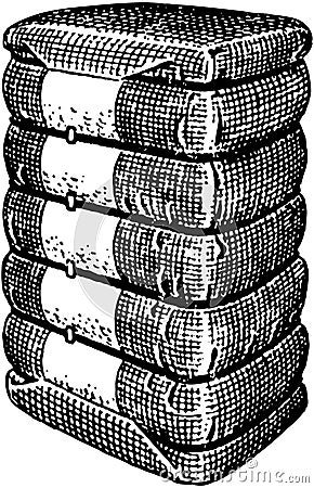 Bales Of Cotton Stock Vector - Image: 42099070