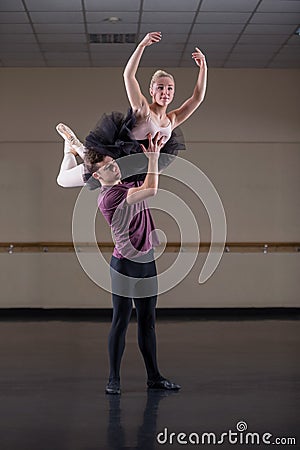 Ballet Partners Dancing Gracefully Together Stock Photo - Image: 42562022