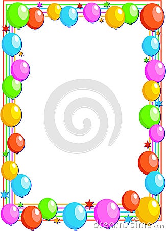 Balloon Border Stock Photos - Image: 8789913