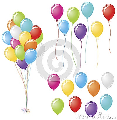 Balloon Design Set Bundle Stock Photo - Image: 14340320