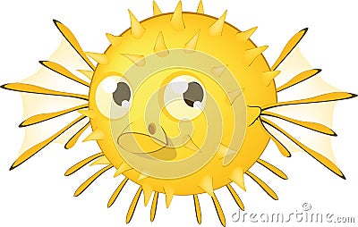 Balloon Fish Cartoon Vector | CartoonDealer.com #14404735