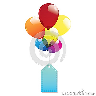 Balloon Label Tags Colorful Royalty Free Stock Images - Image: 32218589