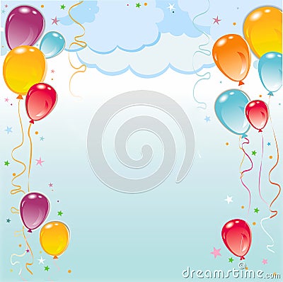 Pink Party Border stock vector. Illustration of design - 25657819