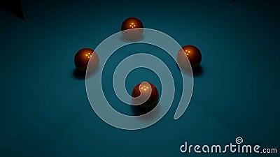 Balls Are Falling And Rolling On Dark Background. Design. Balls Fall ...