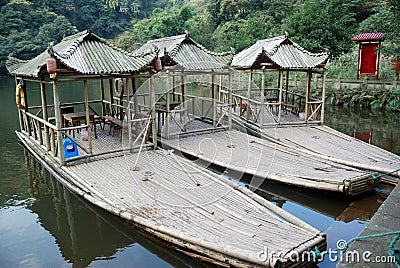 Bamboo Boats Royalty Free Stock Photography - Image: 28009937
