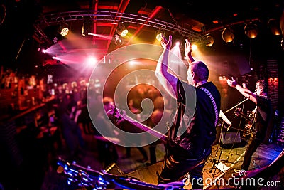 Band Performs On Stage Royalty Free Stock Images - Image: 33643219