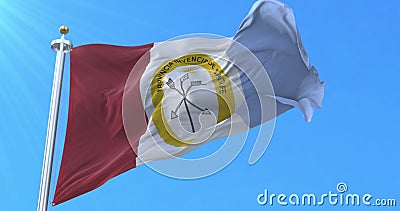 Bandera De Santa Fe Provincial Argentina. Bucle Metrajes - Vídeo de ...