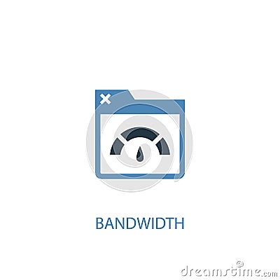 Bandwidth Concept 2 Colored Icon. Simple Vector Illustration ...