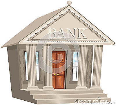 Bank Building Stock Vector - Image: 67645919