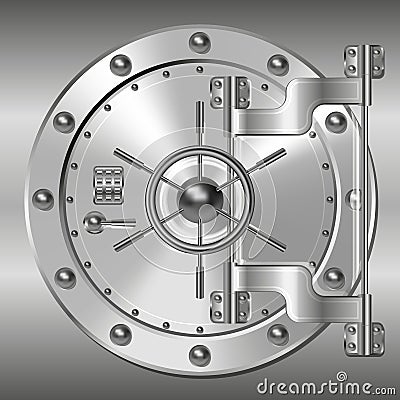 Bank Doors Cartoon Vector | CartoonDealer.com #51027765