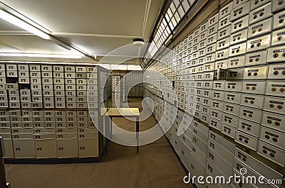 Bank Vault Room Stock Photo - Image: 55883394