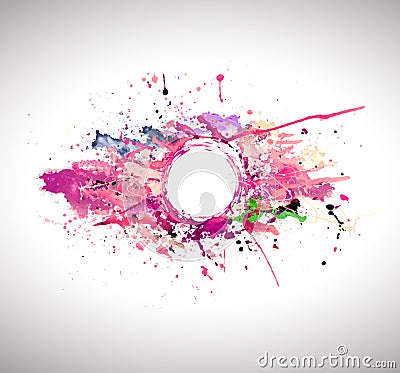 Banner Of Abstract Spray Paint. Stock Vector - Image: 43531239