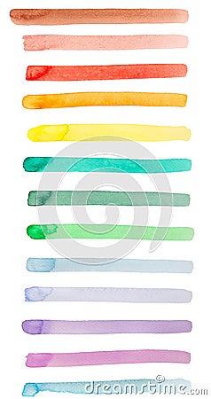 Banner Underline Rainbow Watercolor Background Royalty-Free Stock Image ...