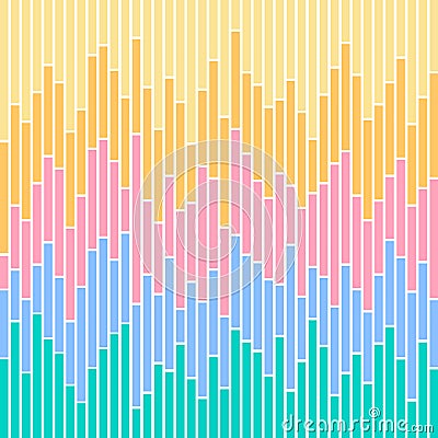 Bar Chart Stripes-Pastel Colours Stock Photography - Image: 12172122