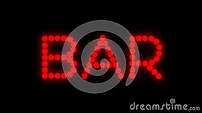 Bar Light Emitting Diode Display Board Animation Stock Video - Video of ...