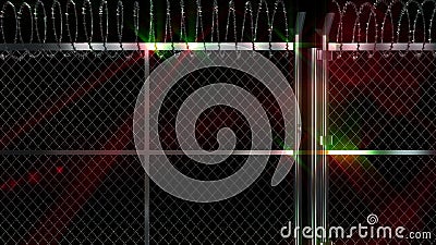 Barbed Wire Fence Loop Animation Stock Footage - Video of wire, steel ...