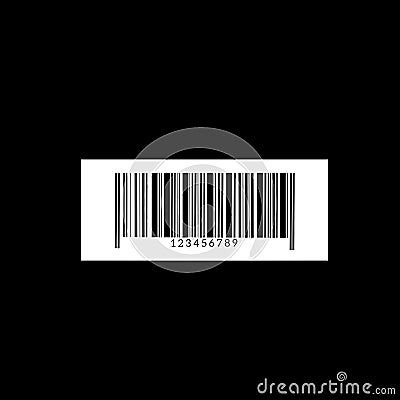 Barcode Of A Machine Readable Optical Dataset, Vector Illustration ...
