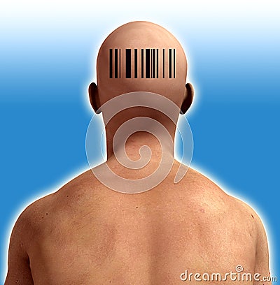 Barcode Man Royalty-Free Stock Photography | CartoonDealer.com #6973451