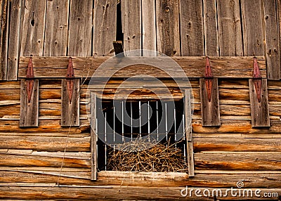 Barn Hay Loft Door Stock Photo - Image: 55661995