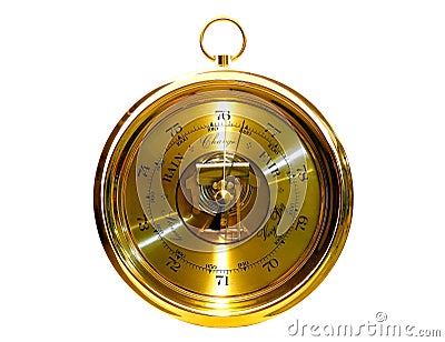 Device For Weather Forecast (barometer) Isolated On White Background ...