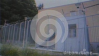 High-security Prison-like Modern Compound Prison Stock Video - Video of ...