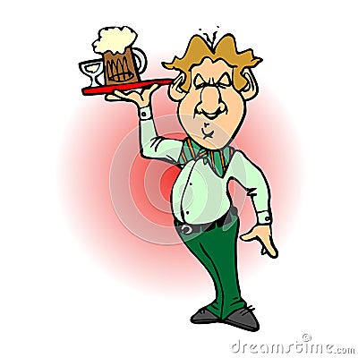 Bartender Cartoon 01 Stock Photos - Image: 2314013