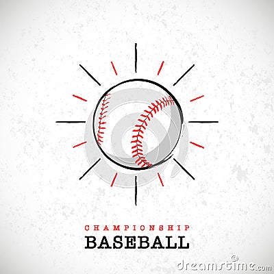 Baseball Grunge Background Vector Illustration | CartoonDealer.com ...