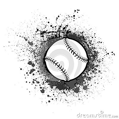 Baseball Grunge Background Cartoon Vector | CartoonDealer.com #154528935