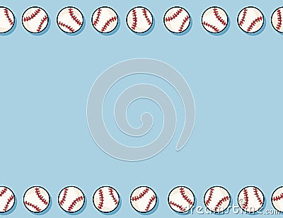 Baseball Seamless Pattern. Letter Template. Cute Doodle Hand Drawn ...