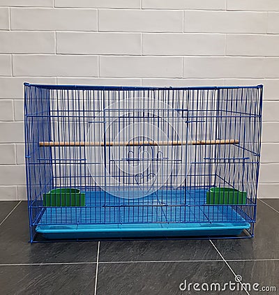 Basic Blue Bird Cage Stock Image | CartoonDealer.com #139205665