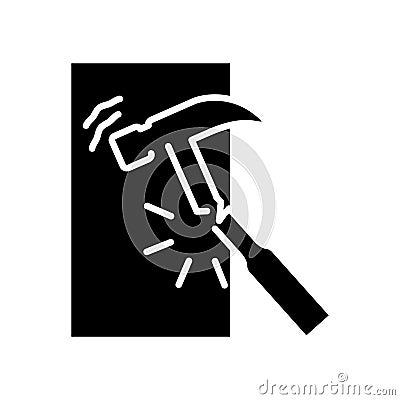 Indestructible Icon, Vector Line Illustration | CartoonDealer.com ...