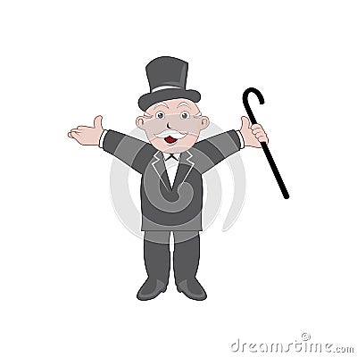Monopoly Man Character Vector | CartoonDealer.com #166562387