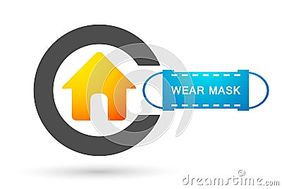 Wear Mask Protect Home Of Globe Children People From Virus Corona Virus ...