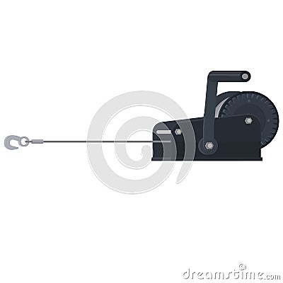 Hand Winch. Winch, Vector Illustration Stock Photography ...
