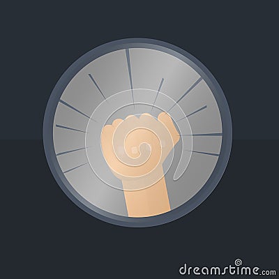 Banging Fist. Tap The Screen, Vector Illustrations | CartoonDealer.com ...