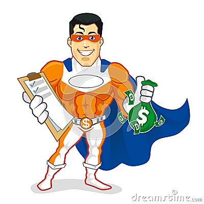 Superhero Insurance Mascot Cartoon | CartoonDealer.com #203570715