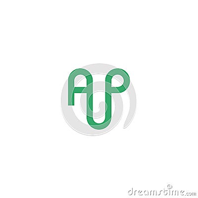 Logos Symbols Icons Combining Letters A And P Cartoon Vector ...