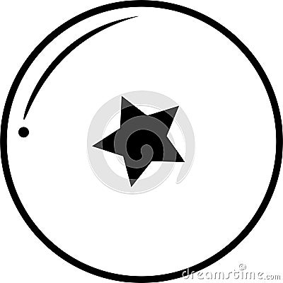 Dragon Ball One Star Vector Illustration | CartoonDealer.com #214457358