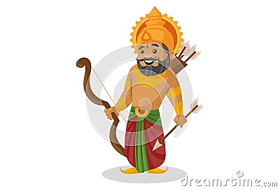 King Dashratha Vector Cartoon Illustration | CartoonDealer.com #219765987
