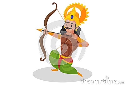 Arjuna Vector Cartoon Character Illustration | CartoonDealer.com #223774155
