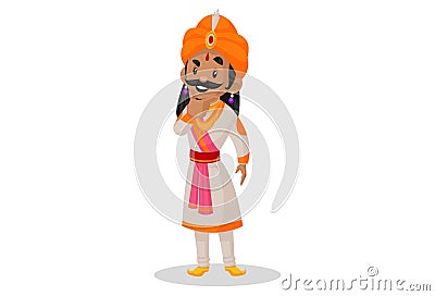 Samrat Ashok Vector Cartoon Illustration | CartoonDealer.com #224050668