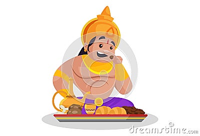 Bhima Vector Cartoon Illustration | CartoonDealer.com #224283186