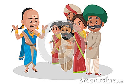 Vector Graphic Illustration Of Tenali Ramakrishna | CartoonDealer.com ...