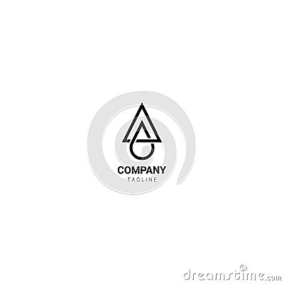 The Drip Triangle Monogram Logo Has The Meaning Of Focus On Goals And ...